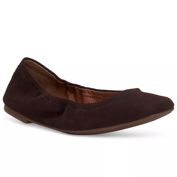 Lucky Brand | Shoes | New Lucky Brand Emmie Ballet Flats Suede Leather ...